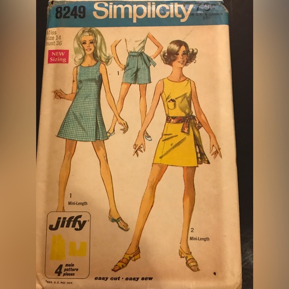 Simplicity | Other | Size 4 Simplicity Vintage Used Pattern 8249 | Poshmark